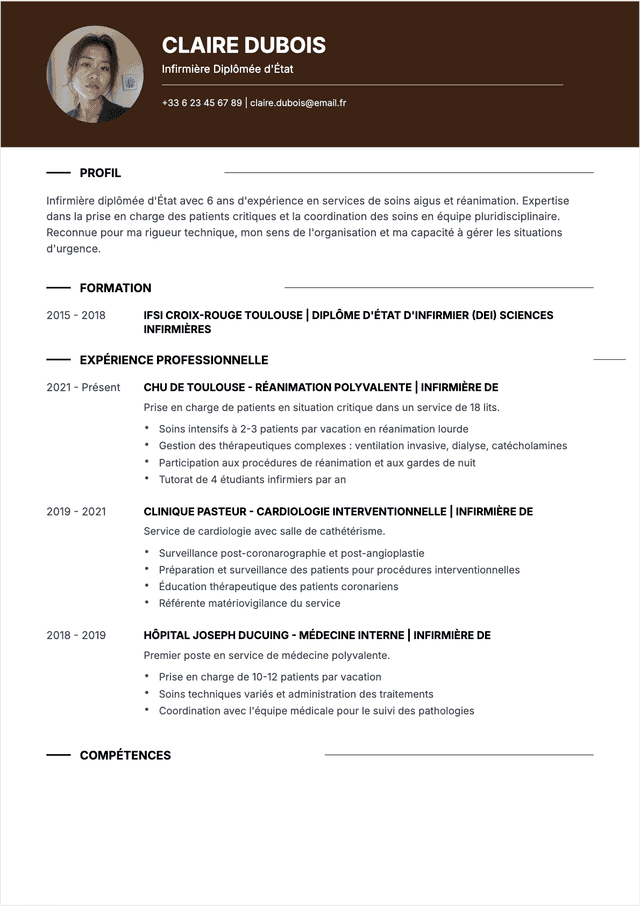 CV infirmier : modèle de CV et exemple 2026