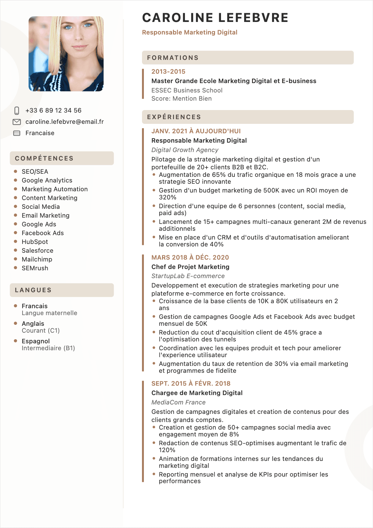 Générateur de CV IA Gratuit | CV ATS en 5 min - CVtoWork