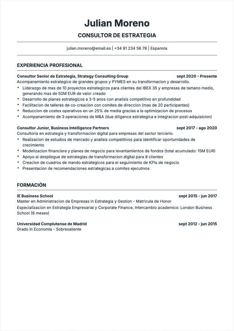 Generador CV con IA Gratis | CV ATS en 5 min - CVtoWork
