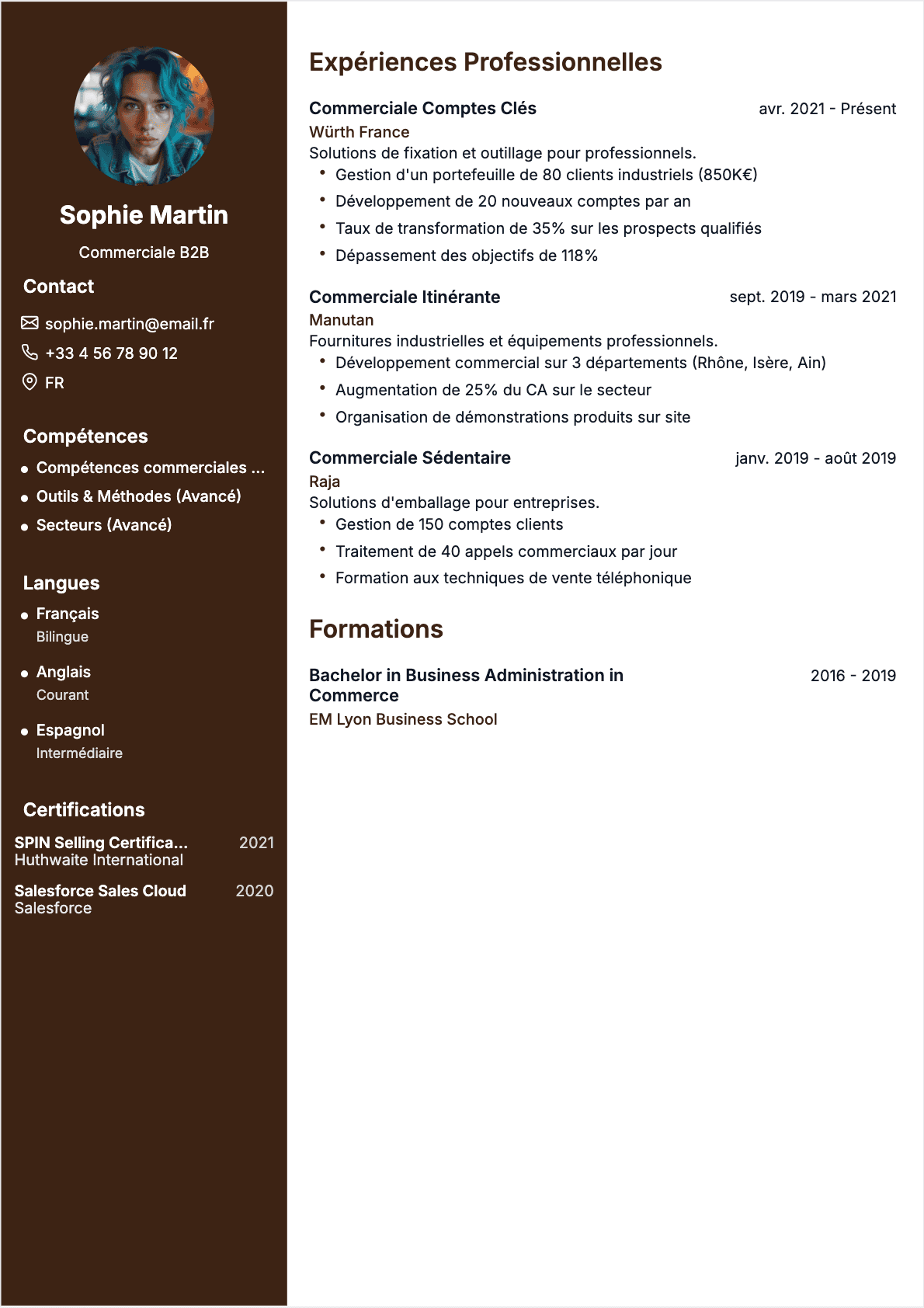 CV Commercial : Exemple et Conseils pour 2026